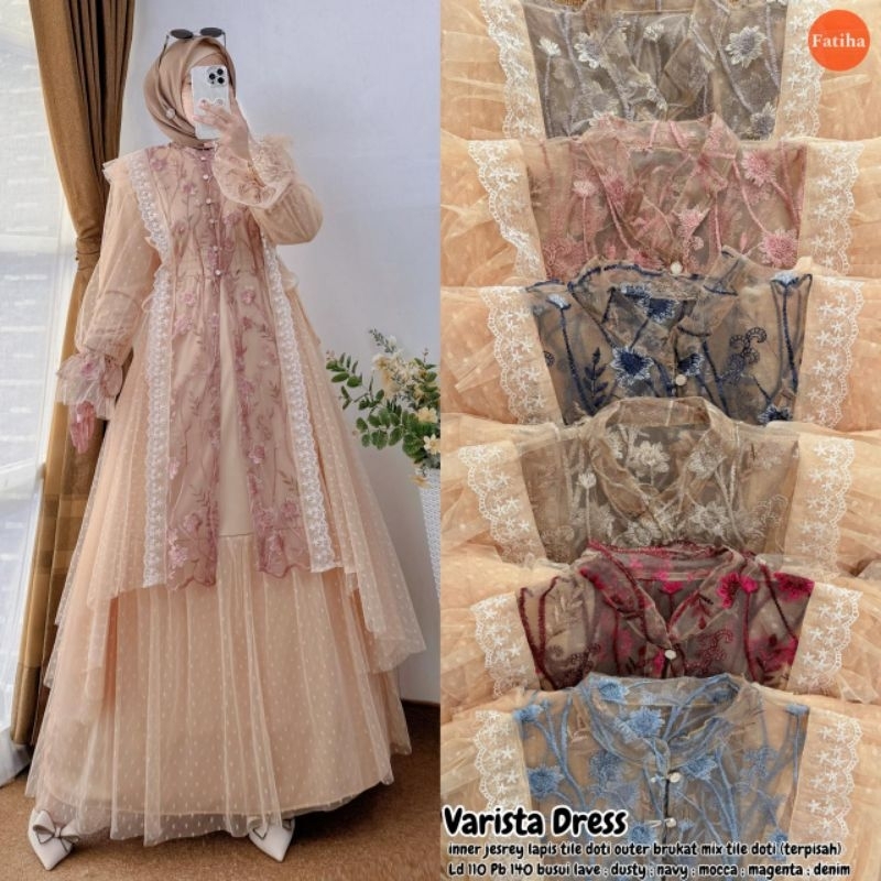 Jual VARISTA DRESS, VANESSA SET VOL 1,VOL 3, EDELWEIS SET BY FATIHA | Shopee Indonesia