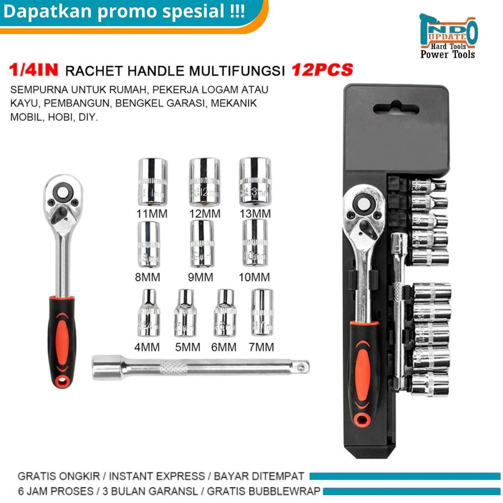 Jual Socket Wrench Otomatis Ratchet Wrench Gagang Ratchet Mata Kunci ...