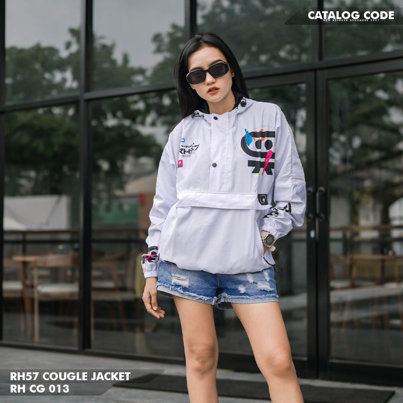 Jual RH57 JACKET COUGLE RH CG 013 JAKET PRIA WANITA | Putih | Shopee Indonesia