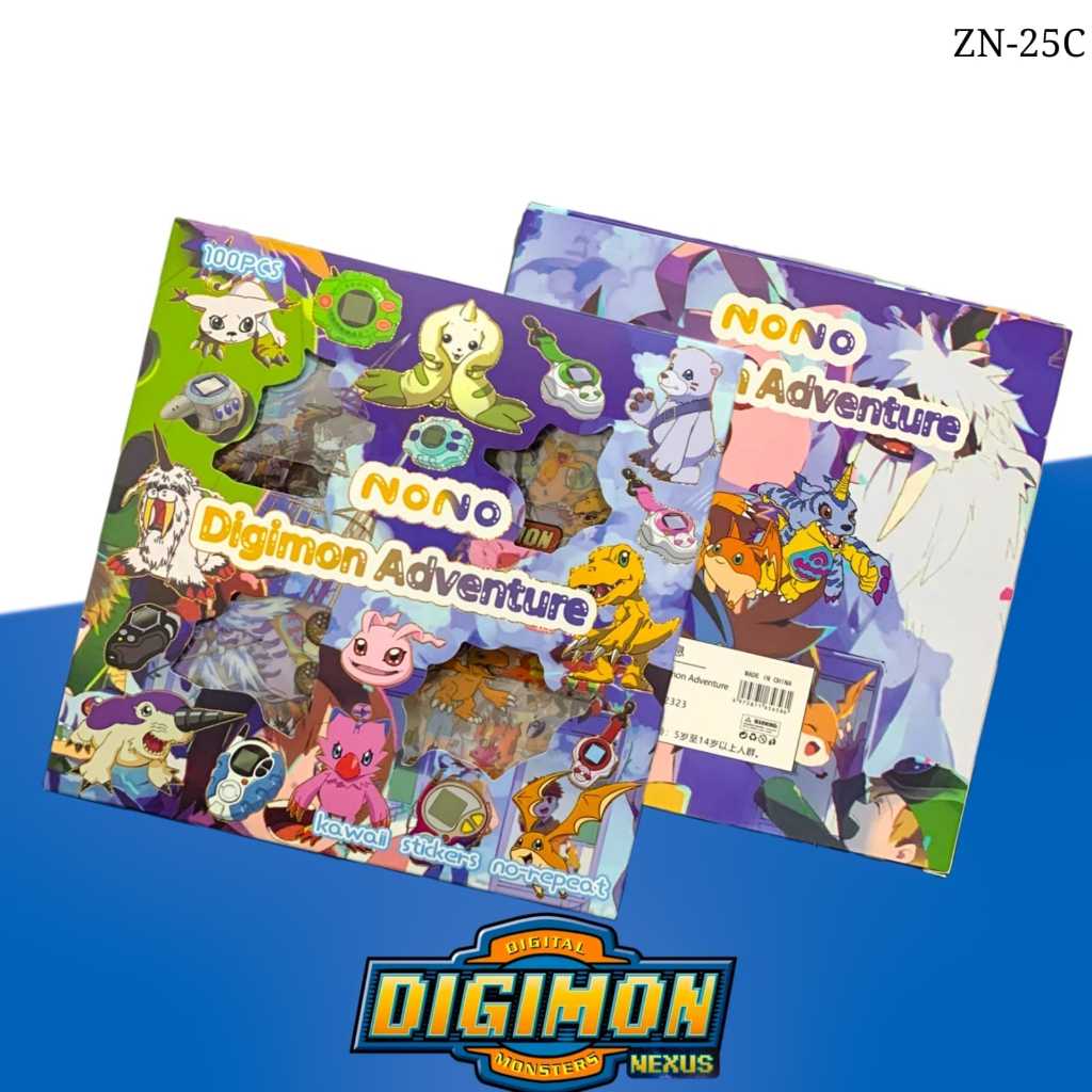 Jual Stiker Motif Digimon Adventure Stiker Momo Nono Cici Digimon ...