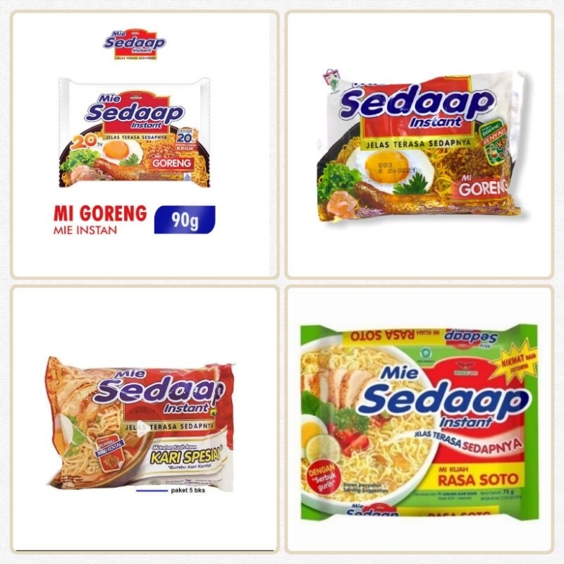 Jual Sedaap Mie Instan/Sedaap Goreng/Sedaap Soto/Sedaap Kari Spc ...