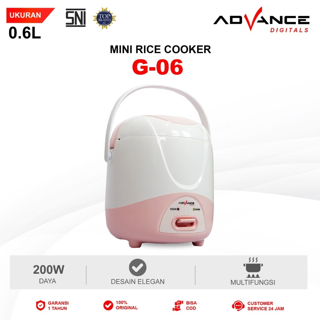 Jual Advance Rice Cooker Mini G-06 Ukuran 0.6L Rice Cooker Elektrik ...