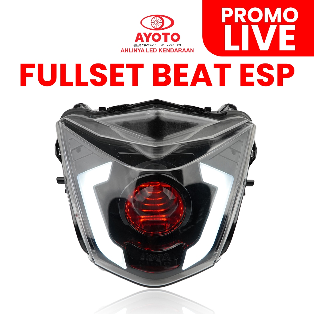 Jual (LIVE) HEADLAMP / REFLEKTOR SERIES BEAT ESP AYOTO SEIN RUNNING ...