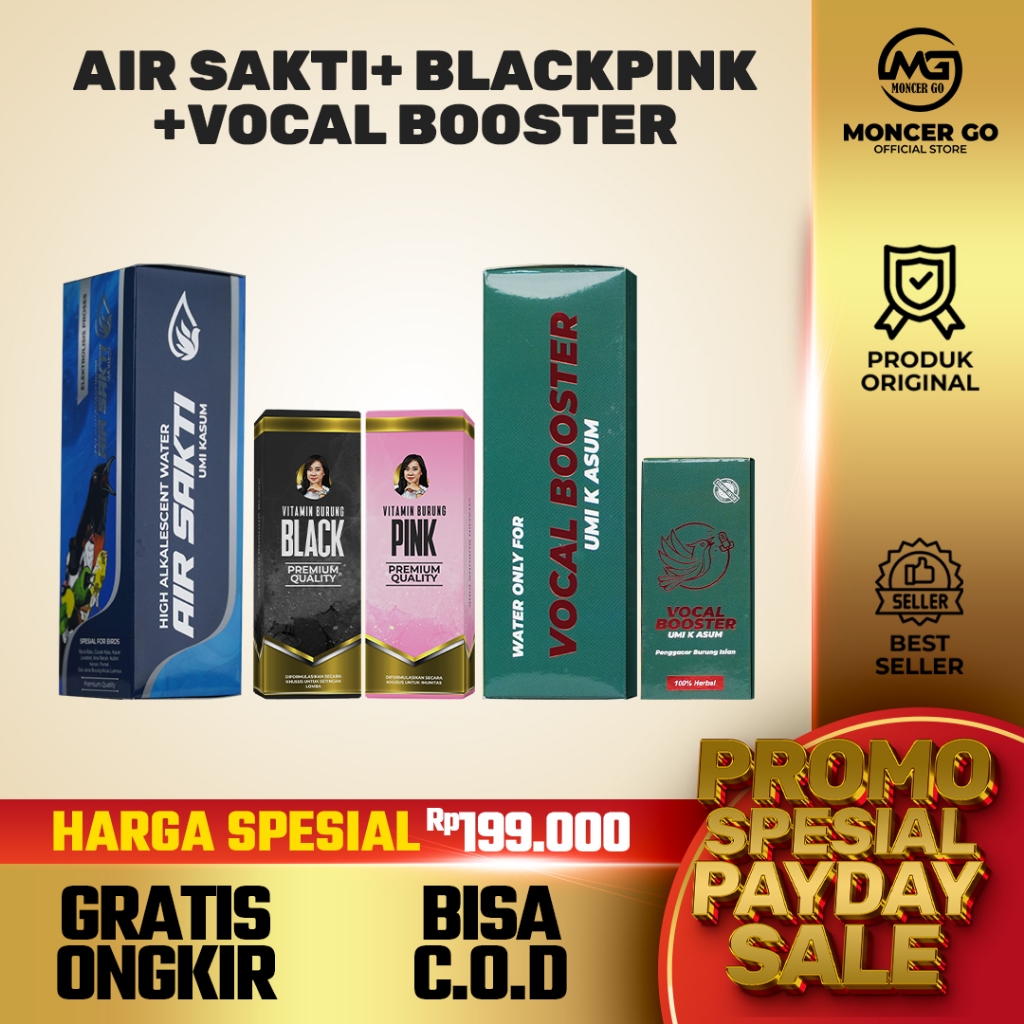 Jual Paket Vitamin BlackPink + Air Sakti + Vocal Booster | Vitamin by ...