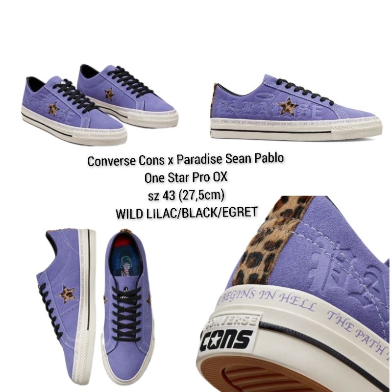 Jual Converse Cons x Paradise Sean Pablo One Star Pro OX (WILD LILAC ...