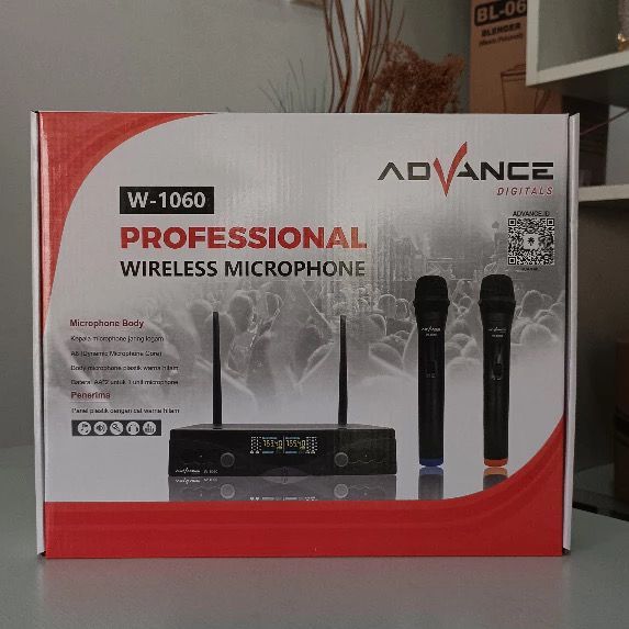 Jual Advance Mic W-1060 Profesional Microphone Wireless | Shopee Indonesia