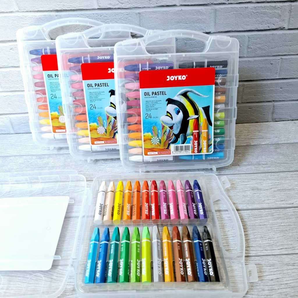 Jual Crayon Joyko / Oil pastel Joyko 24 warna / (1pak) | Shopee Indonesia