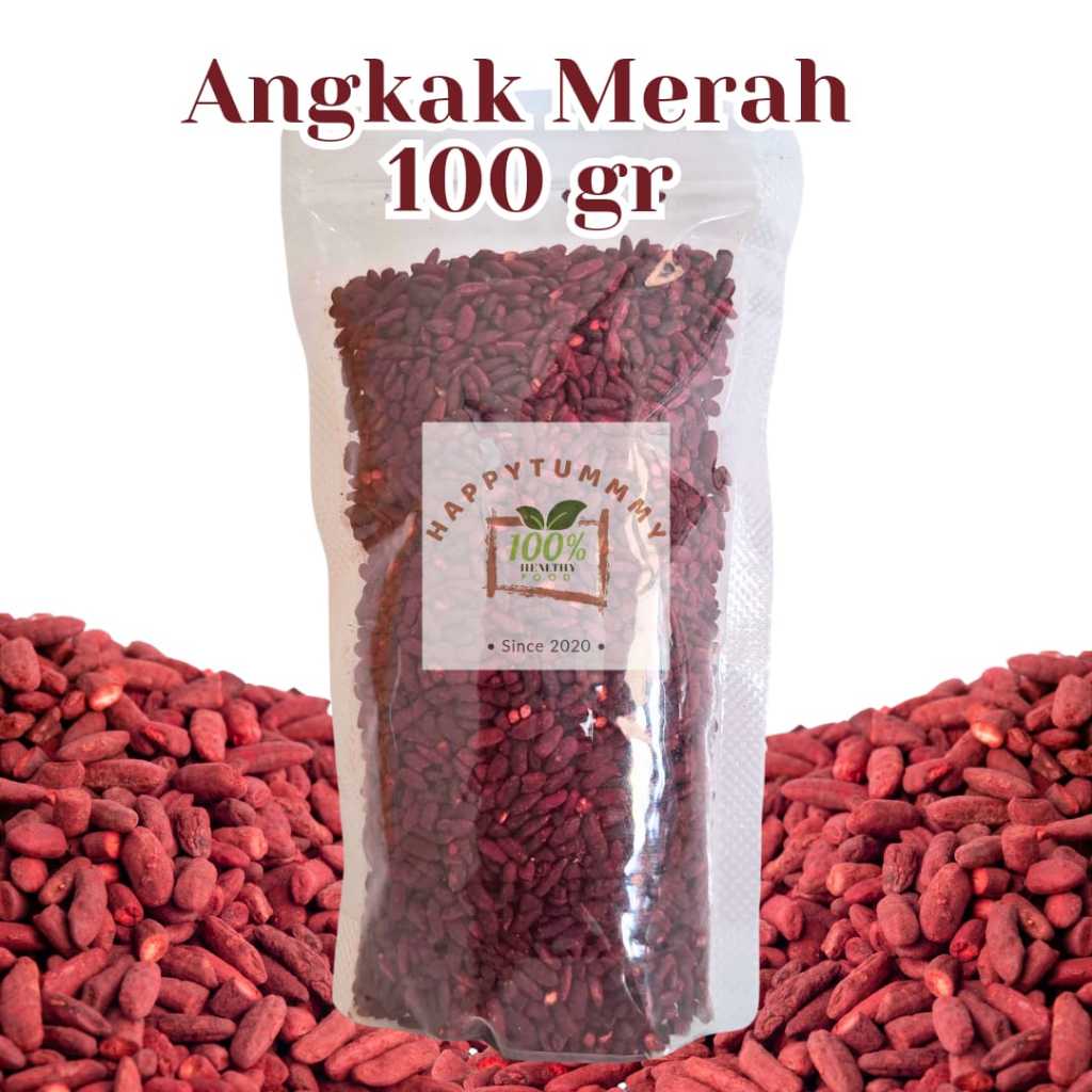 Jual HPT - Angkak Merah 100 gr Red Yeast Rice / Hong Qu Mi 100 Persen ...