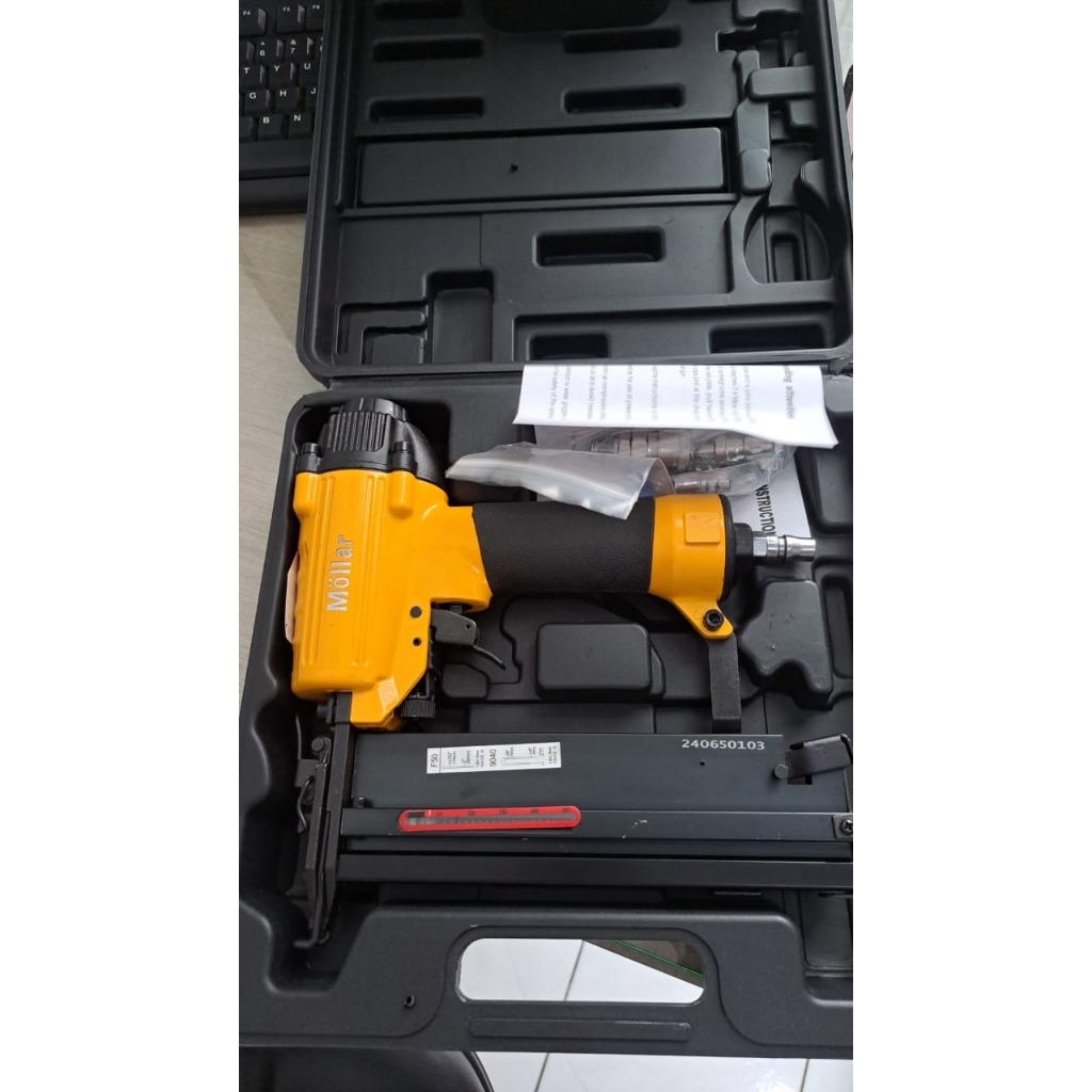 Jual Mollar F5040 Alat Paku Tembak Staples 2 In 1 Angin Kompresor Nailer | Shopee Indonesia