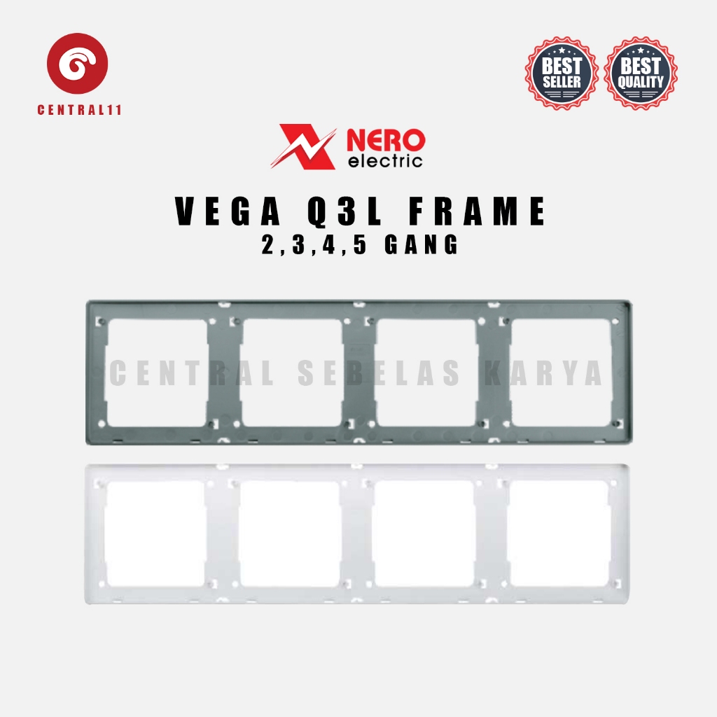 Jual FRAME 2,3,4,5 GANG NERO VEGA Q3L SAKLAR STOP KONTAK HOTEL CAFE PROYEK | Shopee Indonesia