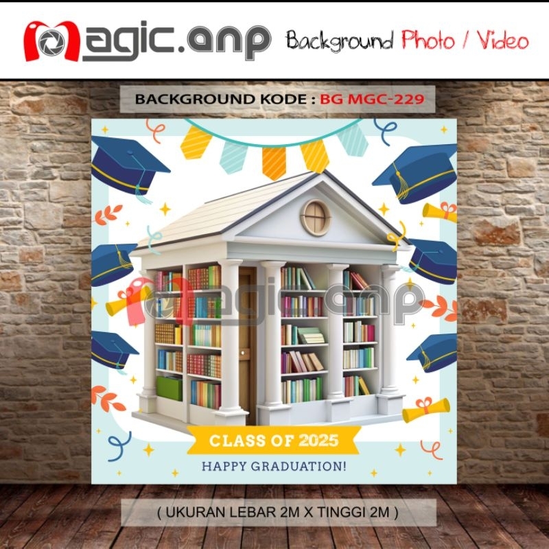 Jual Background Wisuda PAUD TK NEW 2025 2M BG MGC | Shopee Indonesia