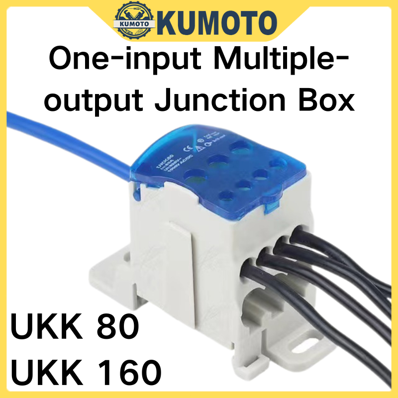 Jual Distribution Box Din Rail Terminal Block Junction Box UKK 80A 160A Kotak Penyambung Kabel ...