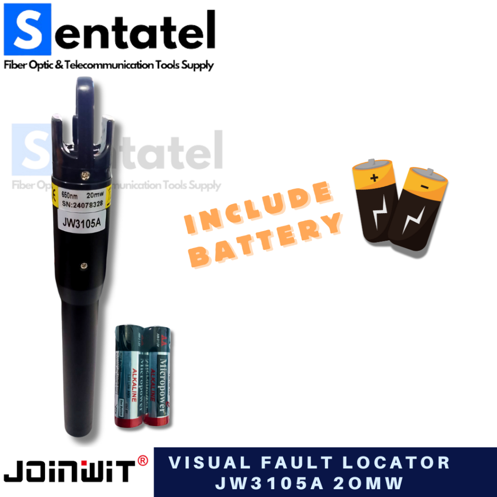 Jual VFL Joinwit JW3105A 20mw / Senter Fiber Optik Joinwit JW3105A 20km ...