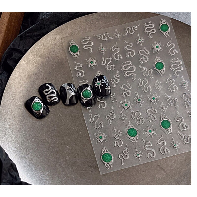 Jual SNAKE NAIL STICKER - STIKER KUKU ULAR - CHINESE NEW YEAR | Shopee ...