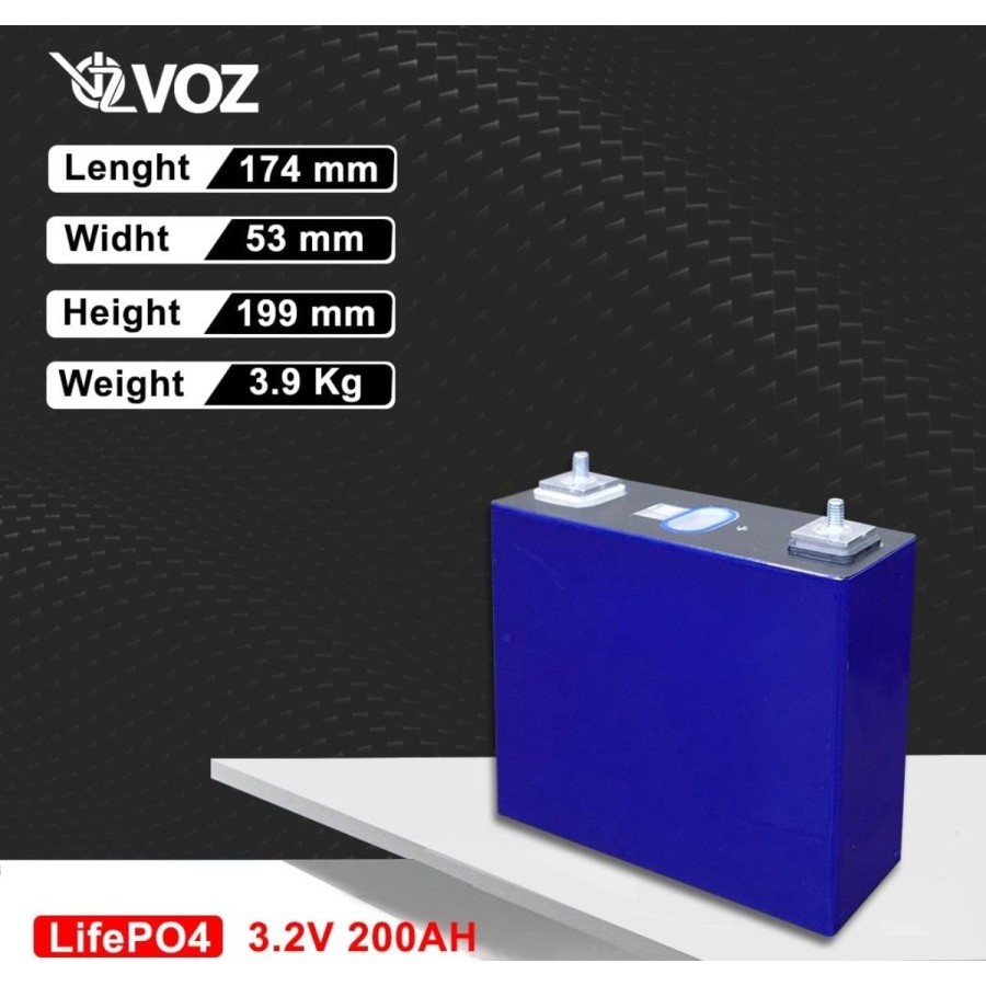 Jual Voz Baterai LifePo4 Lithium Prismatic 3.2V 200Ah/voz battery ...