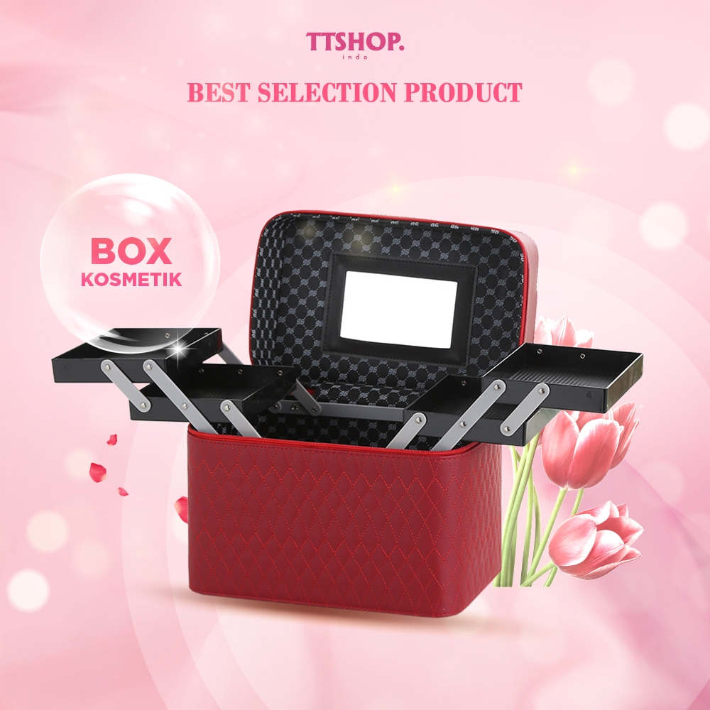 Jual Koper Make Up Jumbo 3 Susun 91106 – Beauty Case Waterproof Travel ...