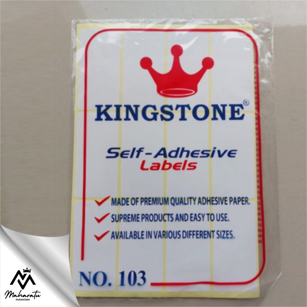 Jual LABEL NAMA 103 KINGSTONE - LABEL NAMA KINGSTONE/CHAMPION 103 READY ...