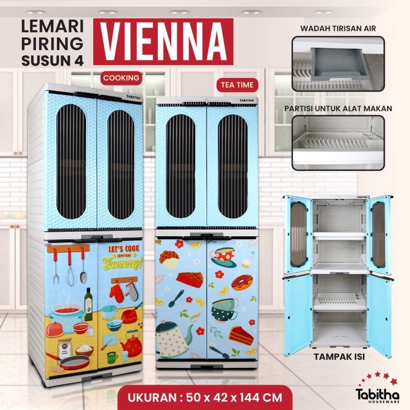Jual Rak piring 4 susun Vienna | Shopee Indonesia