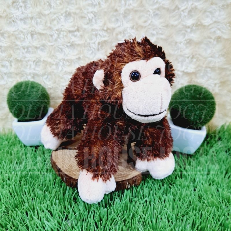 Jual Boneka Monyet Mini Isi Pasir Boneka Lying Monkey Boneka Monyet ...