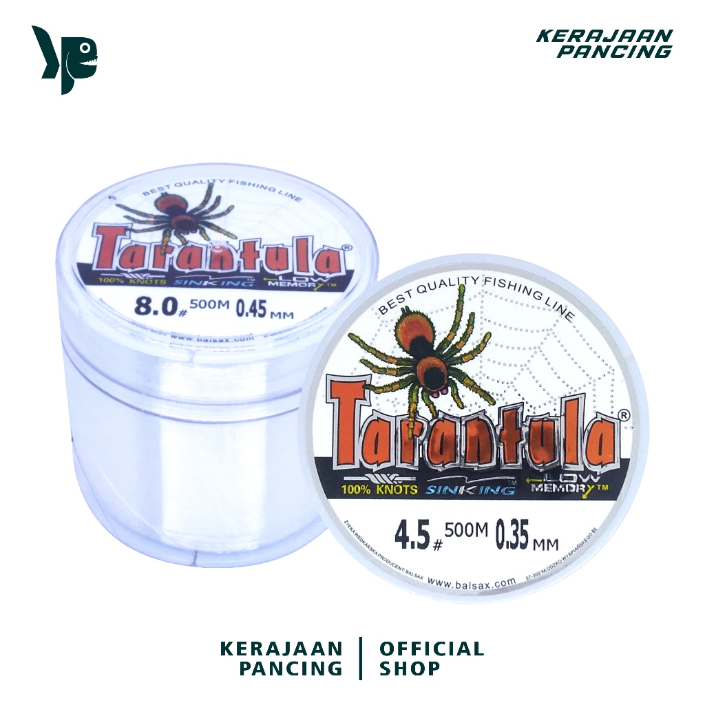 Jual KERAJAAN PANCING - Senar Pancing Tarantula 500Meter Warna Putih ...