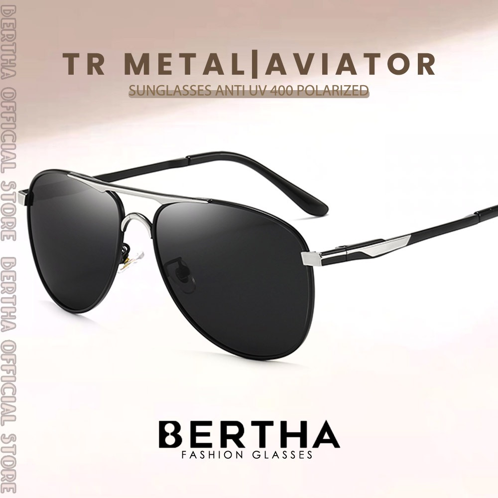 Jual Bertha Kacamata Sunglasses Polarized Bentuk Aviator Anti Uv 400 Anti Silau Matahari ...
