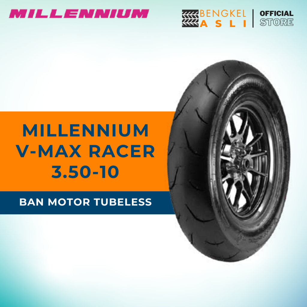 Jual Ban Motor Vespa MILLENNIUM V-MAX RACER Ring 10 3.50-10 Tubeless ...