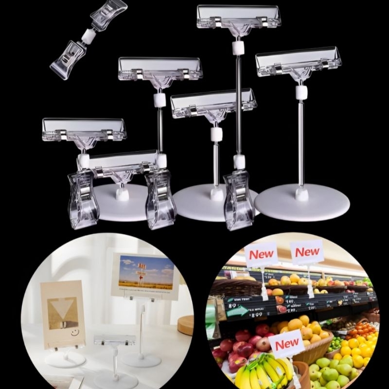 Jual Jepitan Label Harga Stand Display Klip Price Tag Penjepit Kartu ...