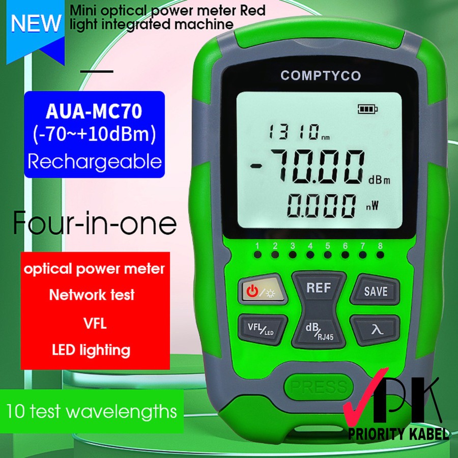 Jual PREMIUM!!! OPM 3 In 1 Optical Power Meter VFL RJ45 Tester New ...