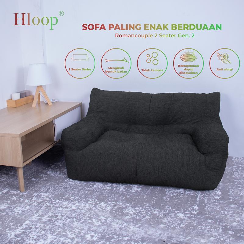 Jual HLOOP Sofa Malas tatami bean bag sofa 2seater sofa mini | Shopee Indonesia