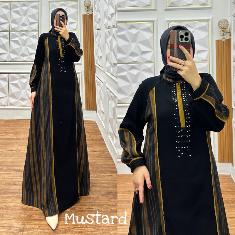 Jual Kayra Dress / Gamis Abaya / Gamis Hitam Premium / Gamis Hikmat / Gamis Terbaru / Gamis ...