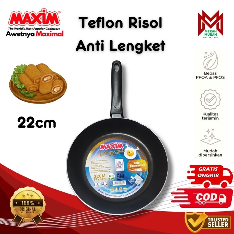 Jual TEFLON RISOL 22cm anti lengket wajan kulit lumpia | Shopee Indonesia