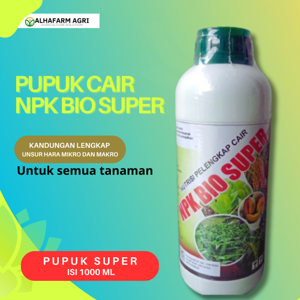Jual PUPUK CAIR NPK BIO SUPER PELEBAT BUAH KEMASAN 1 LITER | Shopee Indonesia