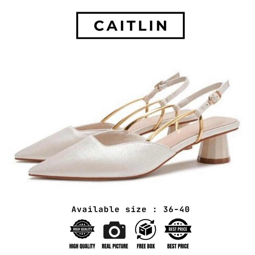 Jual CAITLIN - Adeline High Heels Sepatu Wanita Casual Fashion Korean ...