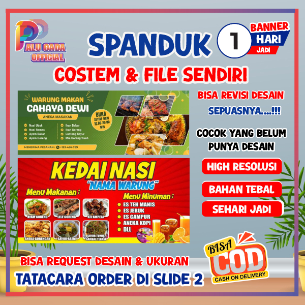 Jual spanduk banner baner custom kecil dan besar tebal spanduk ulang ...