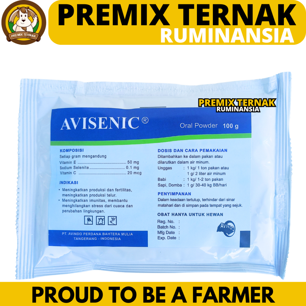 Jual VITAMIN E SELENIUM AVISENIC 100 GRAM - Vitamin Untuk Meningkatkan ...