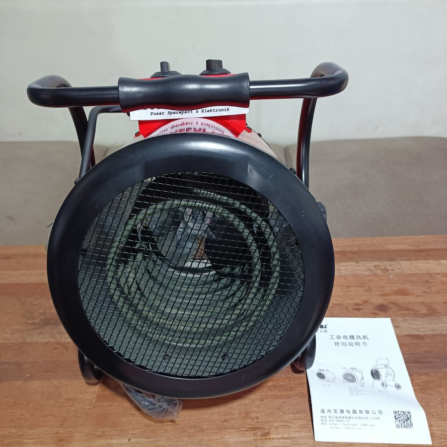 Jual heater blower pemanas udara 5kw 5000w 3phase 380v industri heat ...