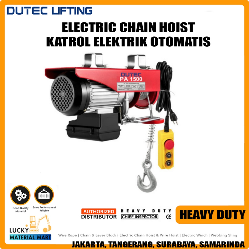 Jual Electric Chain Hoist - PA 1500 - Model Sling Derek Katrol Elektrik ...