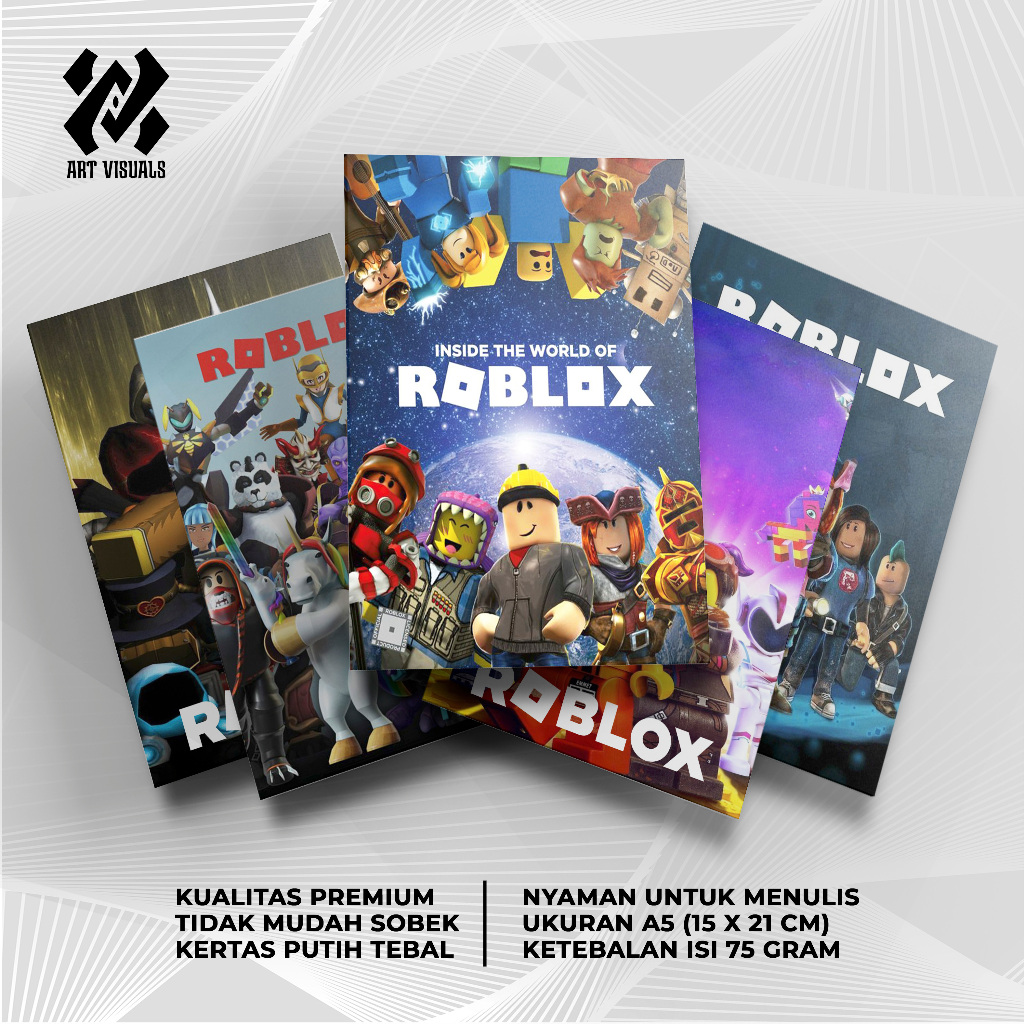 Jual Buku Tulis Custom Tema ROBLOX Terlengkap Termurah Model Bebas ...