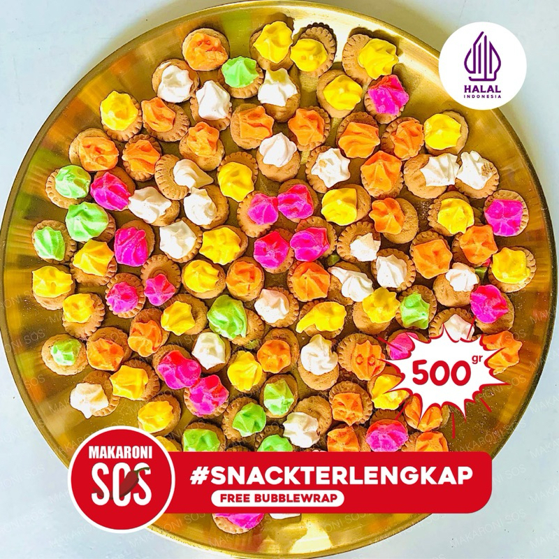Jual Gem Bunga Dane’s 500Gr | 1/2Kg Biskuit Topping Krim Lezat Rainbow ...