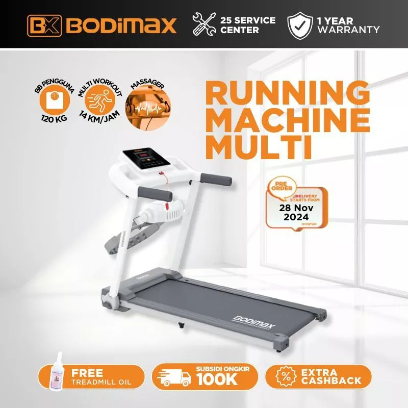 Jual Bodimax Running Machine Multi - Treadmill Dengan Vibrator Pinggang ...
