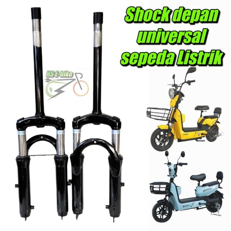 Jual Shock depan/fork shockbreaker sepeda listrik universal | Shopee ...