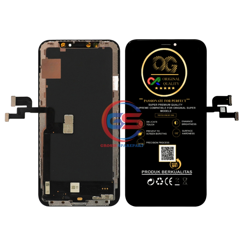 Jual LCD 1P X OG SUPER FULLSET TOUCHSCREEN | Shopee Indonesia