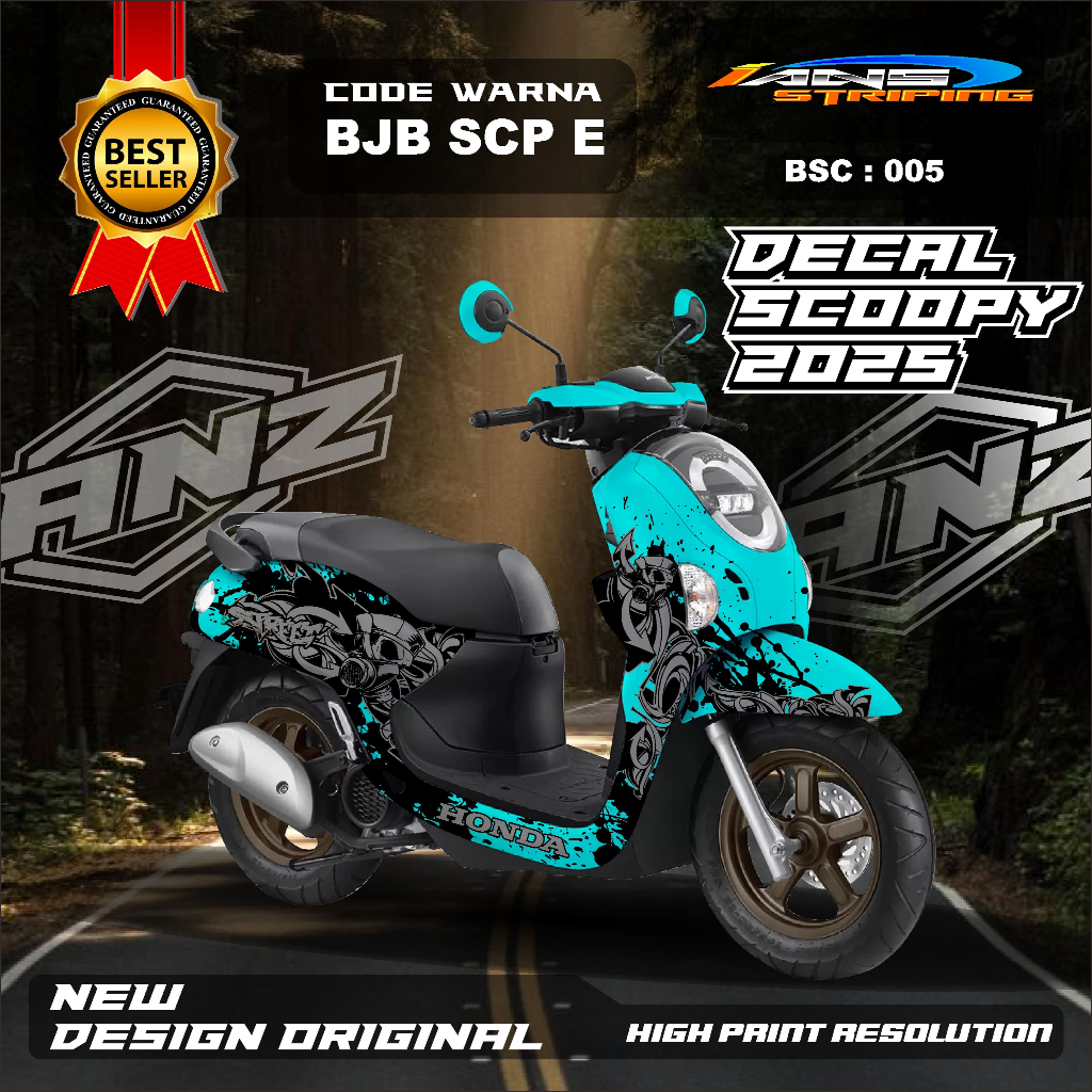 Jual BSC 005 - STICKER FULL BODY STREET UNTUK SCOOPY ENERGETIC SCOOPY ...