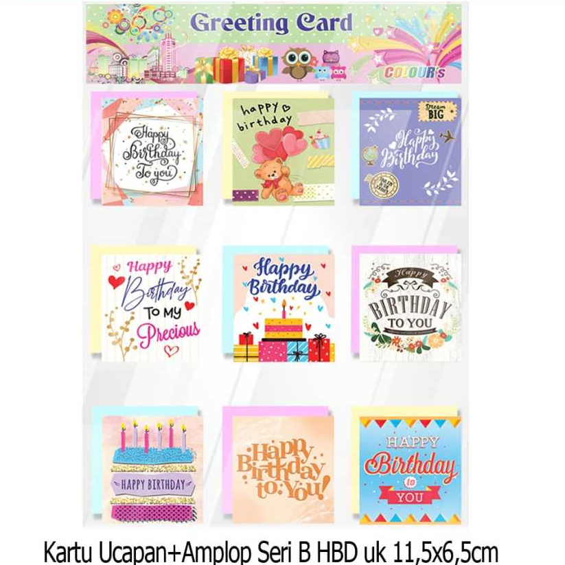 Jual GREETING CARD/ANEKA KARTU UCAPAN MINI SUDAH DISERTAI AMPLOP/BISA ...
