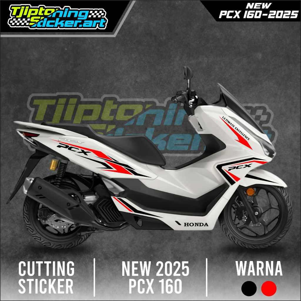Jual stiker cutting new pcx 2025 - stiker motif simple pcx roadsync ...