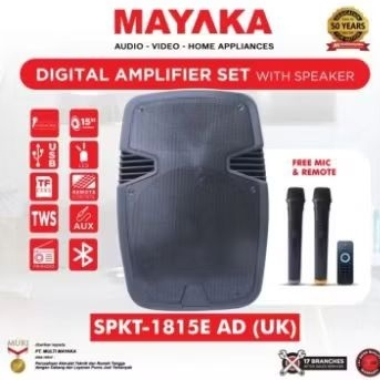 Jual SPEAKER TROLEYY MAYAKA SPKT 1815E AD (UK) 15 INCHI FREE 2 MIC WIRELESS BAWAAN (BEST SELLE ...