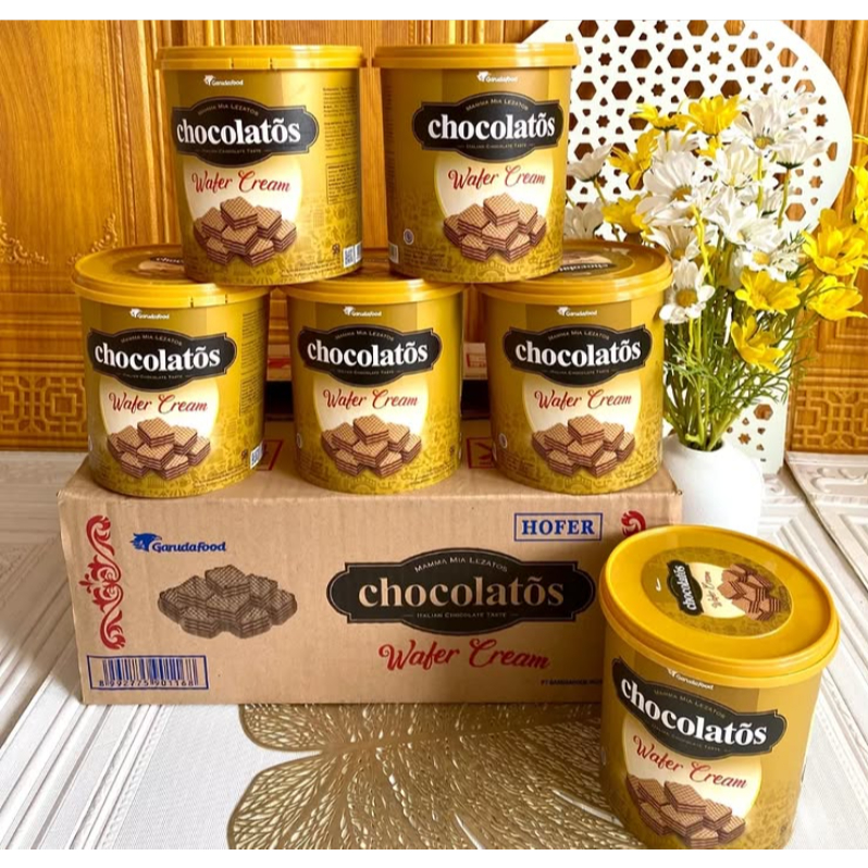 Jual ( Dus / 6 Jar ) Chocolatos Wafer Cream Chocolate 300gr | Shopee ...