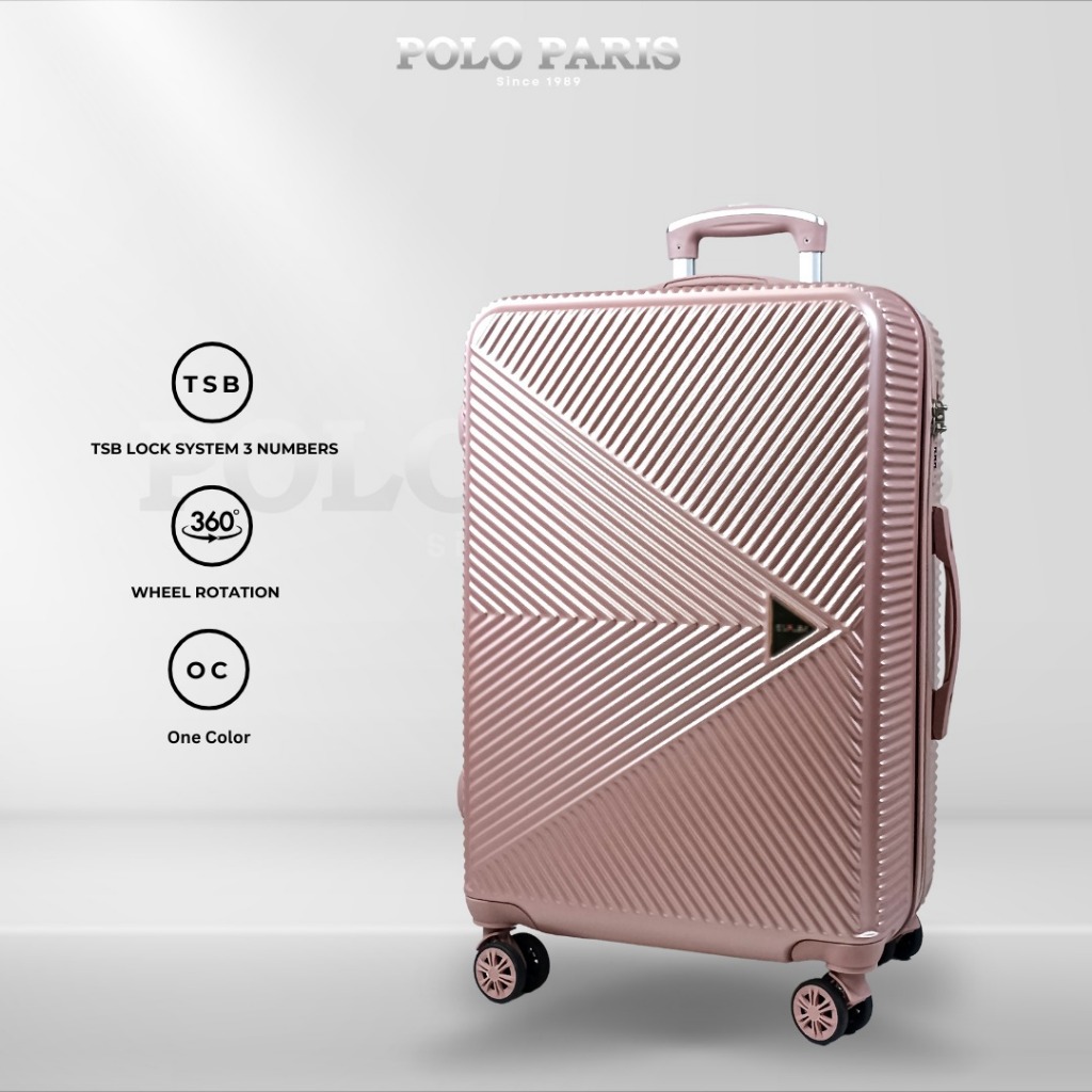 Jual POLOPARIS - Koper One Color 045B 20/24 Inch Polycarbonate + Fiber ...