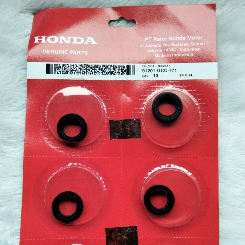 Jual Sil magnet beat fi (stater kasar) oil seal 16X26X7 91201-GCC-771 ...
