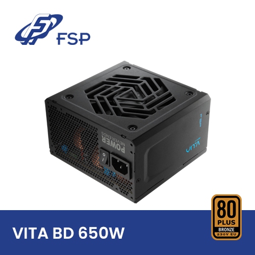 Jual FSP VITA BD 650W ATX 3.1 - POWER SUPPLY 650 Watt 80+ Bronze | Shopee Indonesia
